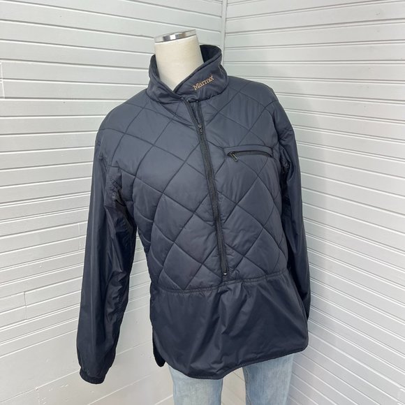 Marmot | Jackets & Coats | Marmot Navy Blue Quilted Half Zip Pullover ...